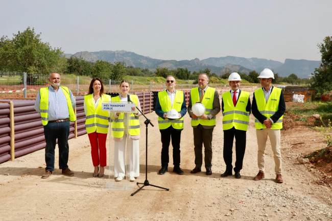 Prohens visita las obras del metro al Parc Bit y avanza la inversión en el nuevo sistema de ...